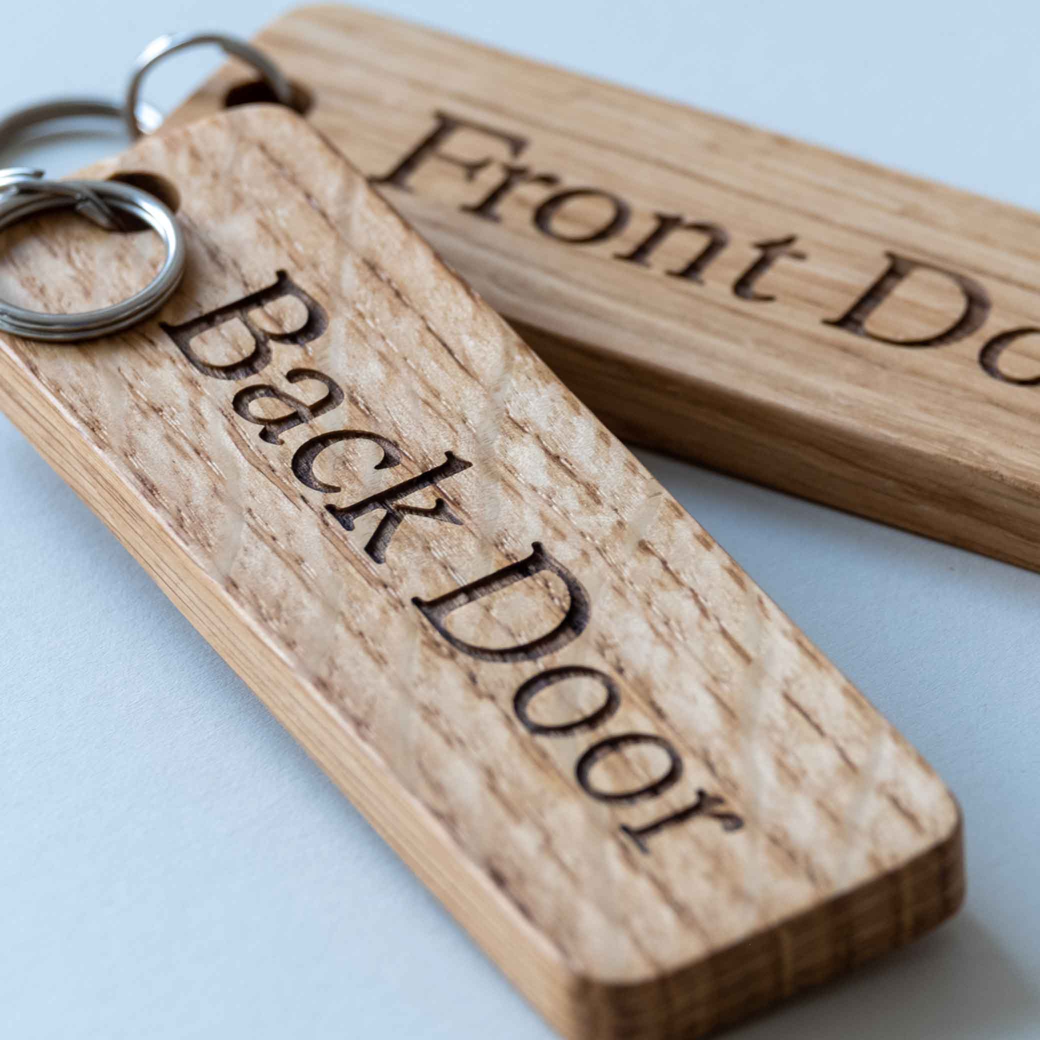 Giant Wooden Keyring - A supersized XXL Oak Keyring - Timbersmiths