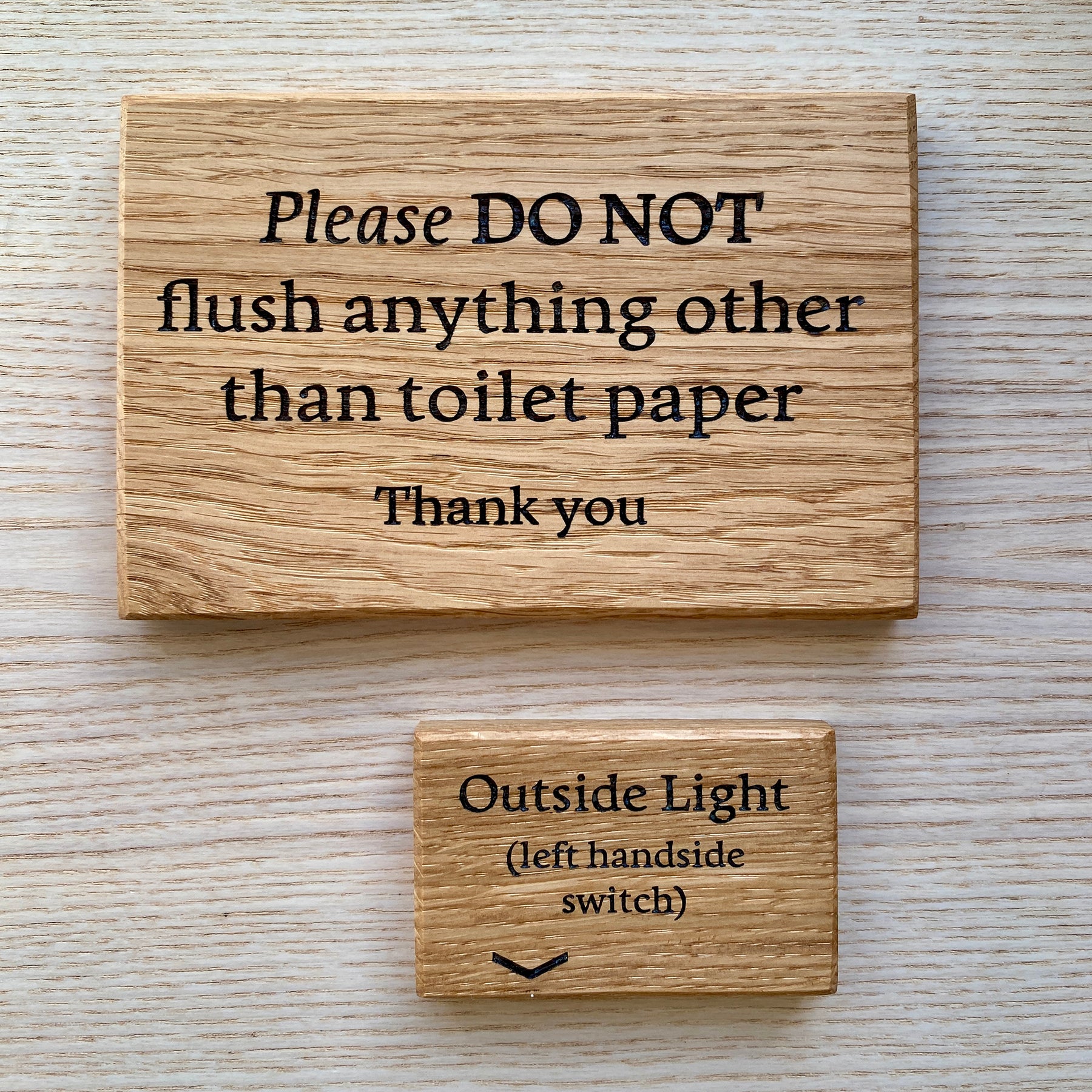 Polite Notice Sign - Custom Wooden Sign - Timbersmiths
